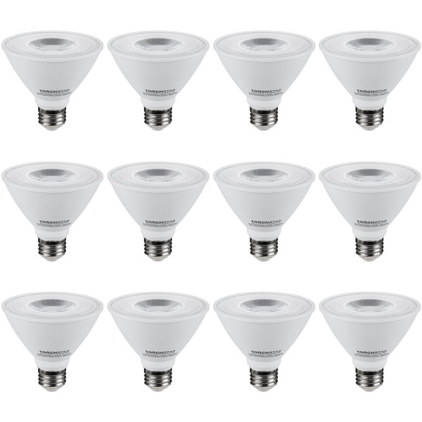 TORCHSTAR PAR30 Short Neck LED Flood Light Bulb, Dimmable, 8W 75W Equiv ...