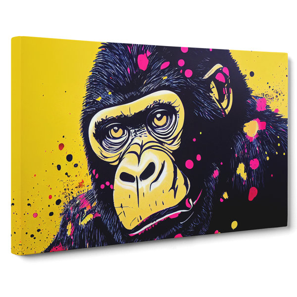 World Menagerie Gorilla Splash Vol.6 Abstract - Wrapped Canvas Print ...