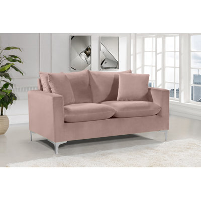 Willa Arlo Interiors Shumpert 58'' Velvet Loveseat & Reviews | Wayfair