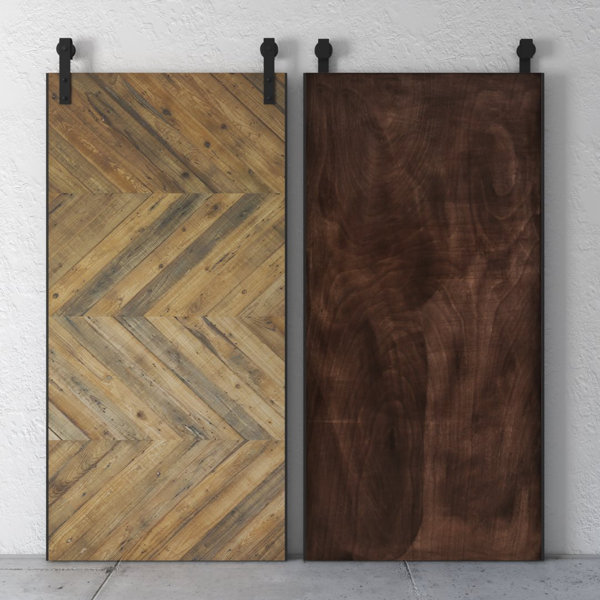 Urban Woodcraft 40'' x 83'' Solid Wood Flush Wood Finish with ...