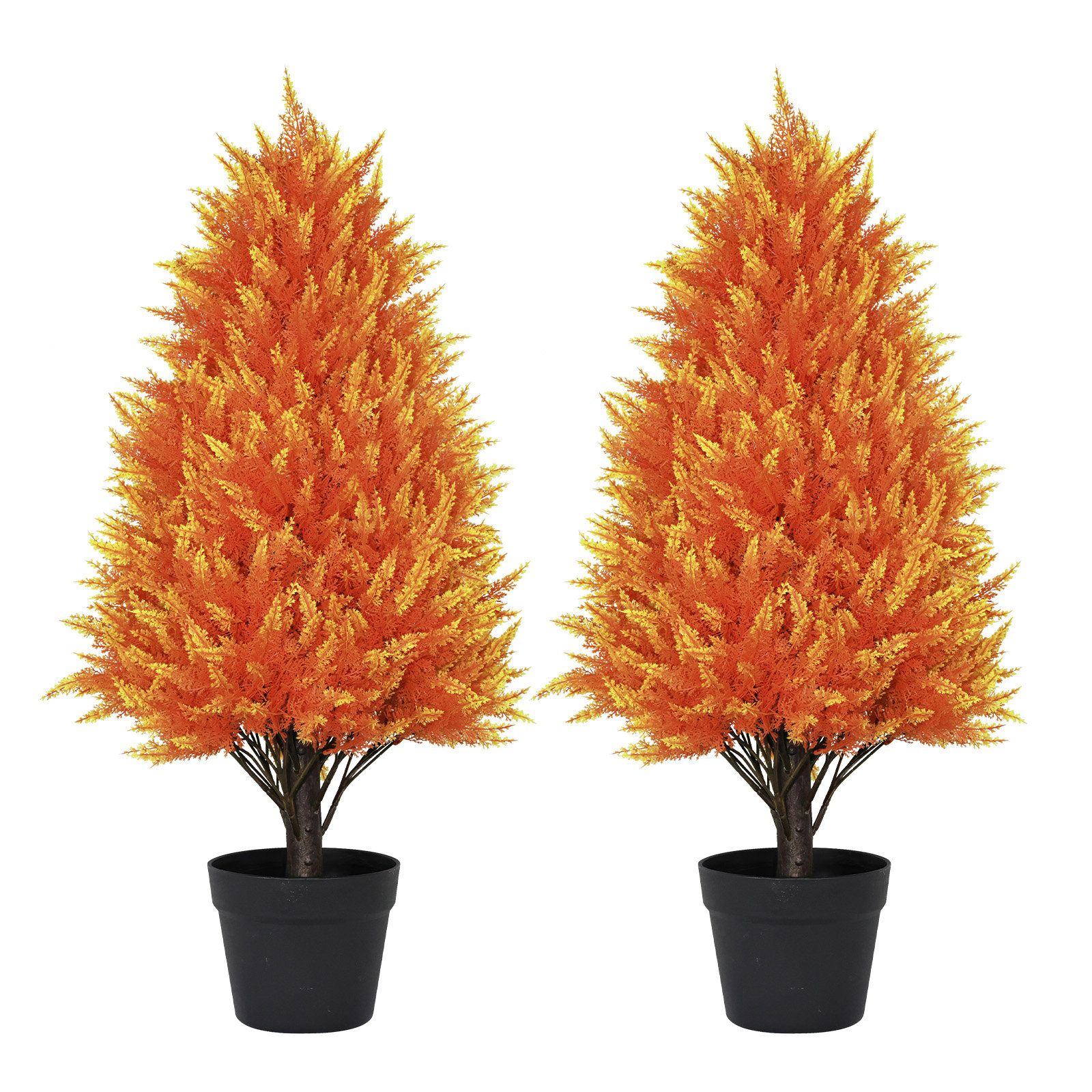 Ophelia & Co. 30" Artificial Cedar Topiary Tree For Outdoor, Fall Porch ...