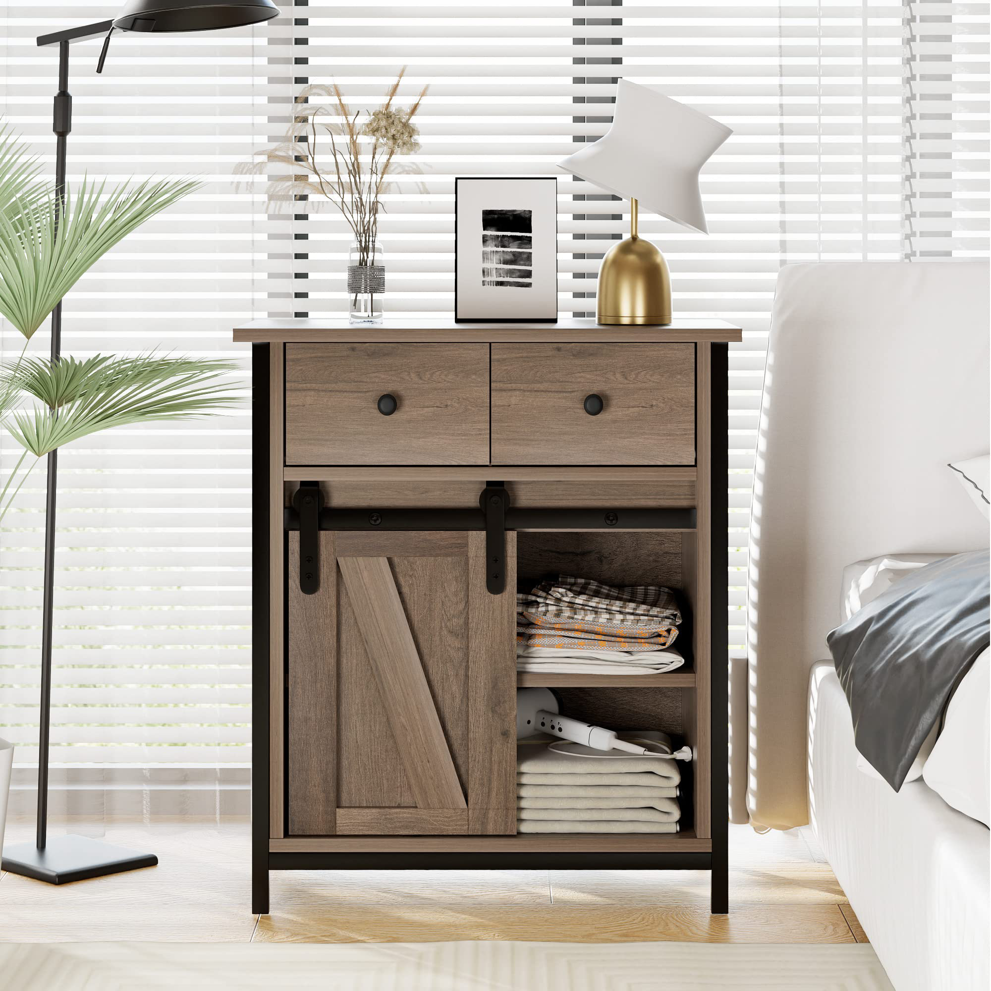 Gracie Oaks Patrickson Sideboard Buffet Cabinet, Floor Sideboard ...