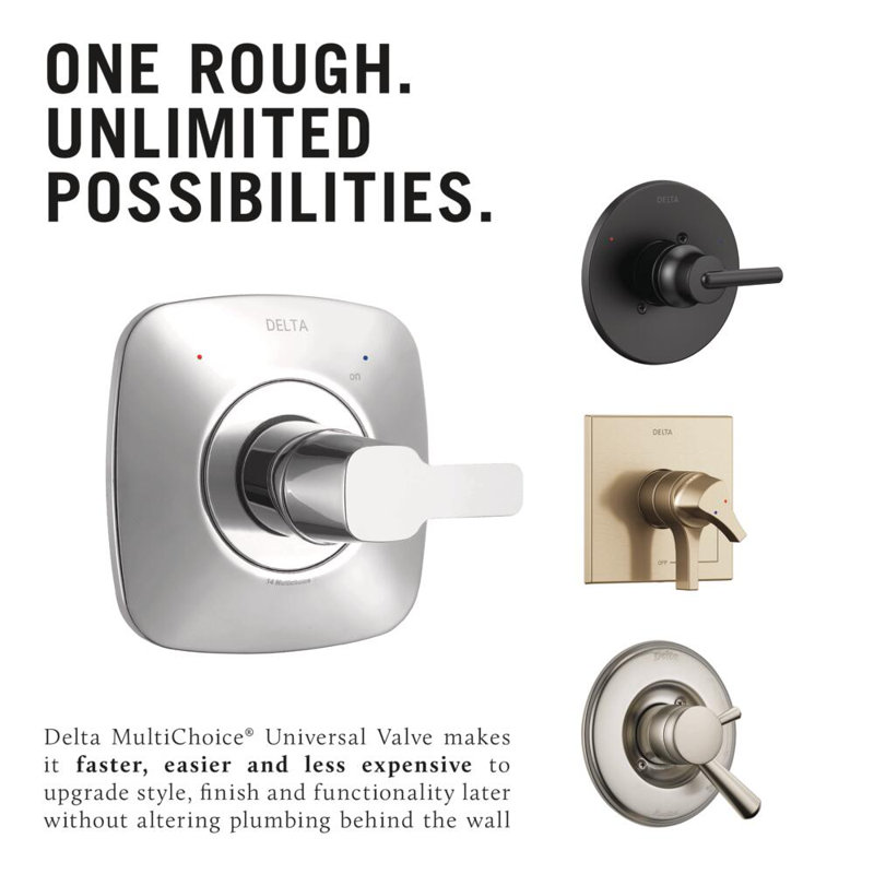 Delta Universal Mixing Rough in Valve & Reviews | Wayfair