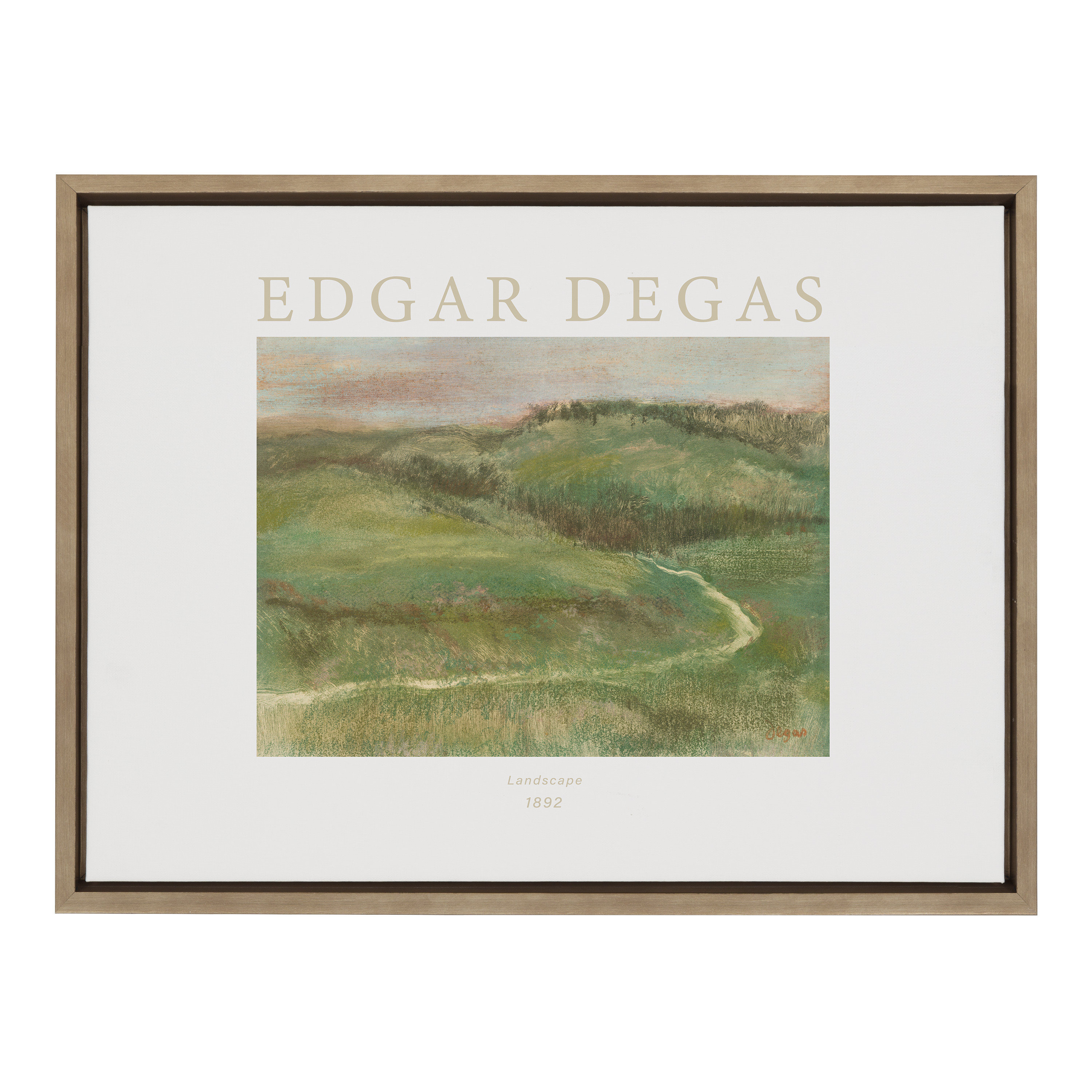 Winston Porter Humphries Sylvie Poster Edgar Degas Landscape 1892 ...