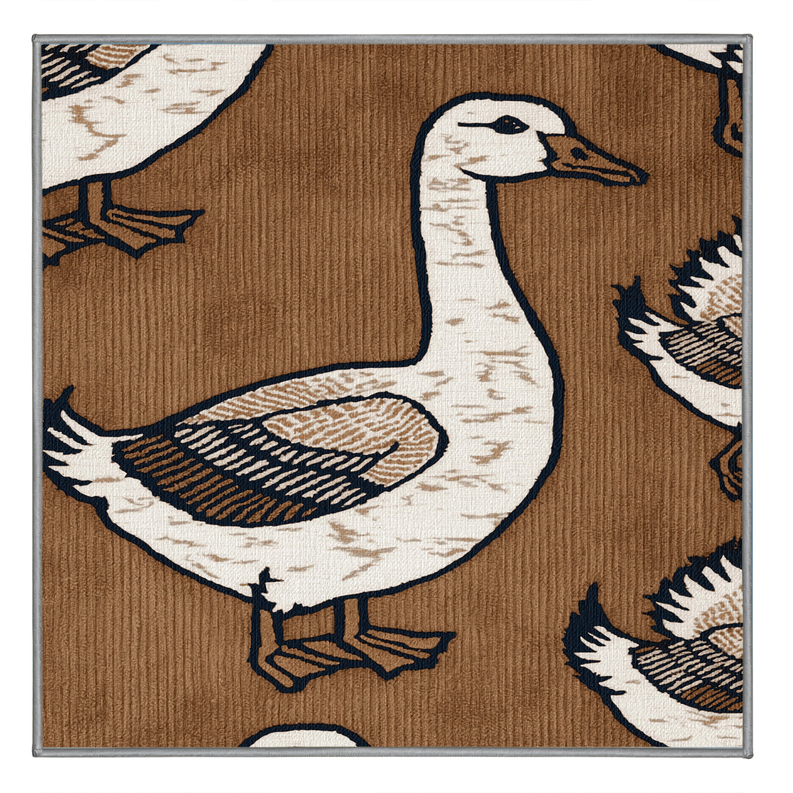 One Allium Way® Washable Egyptian Goose Birds Area Rug | Wayfair