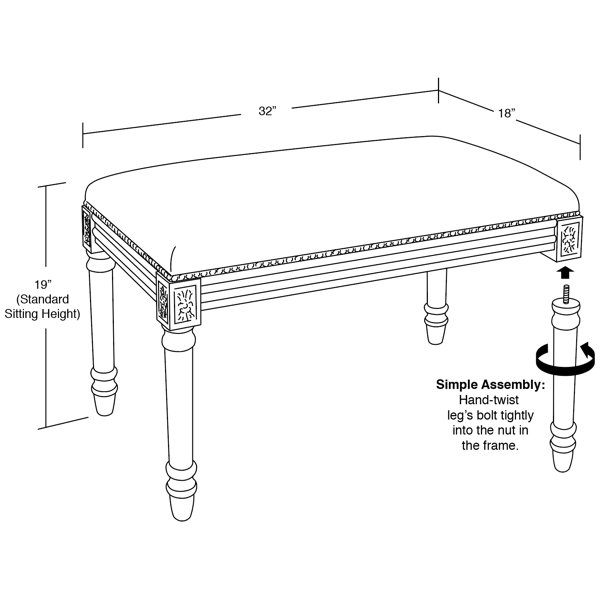 Red Barrel Studio® Woolwich Upholstered Bench | Wayfair