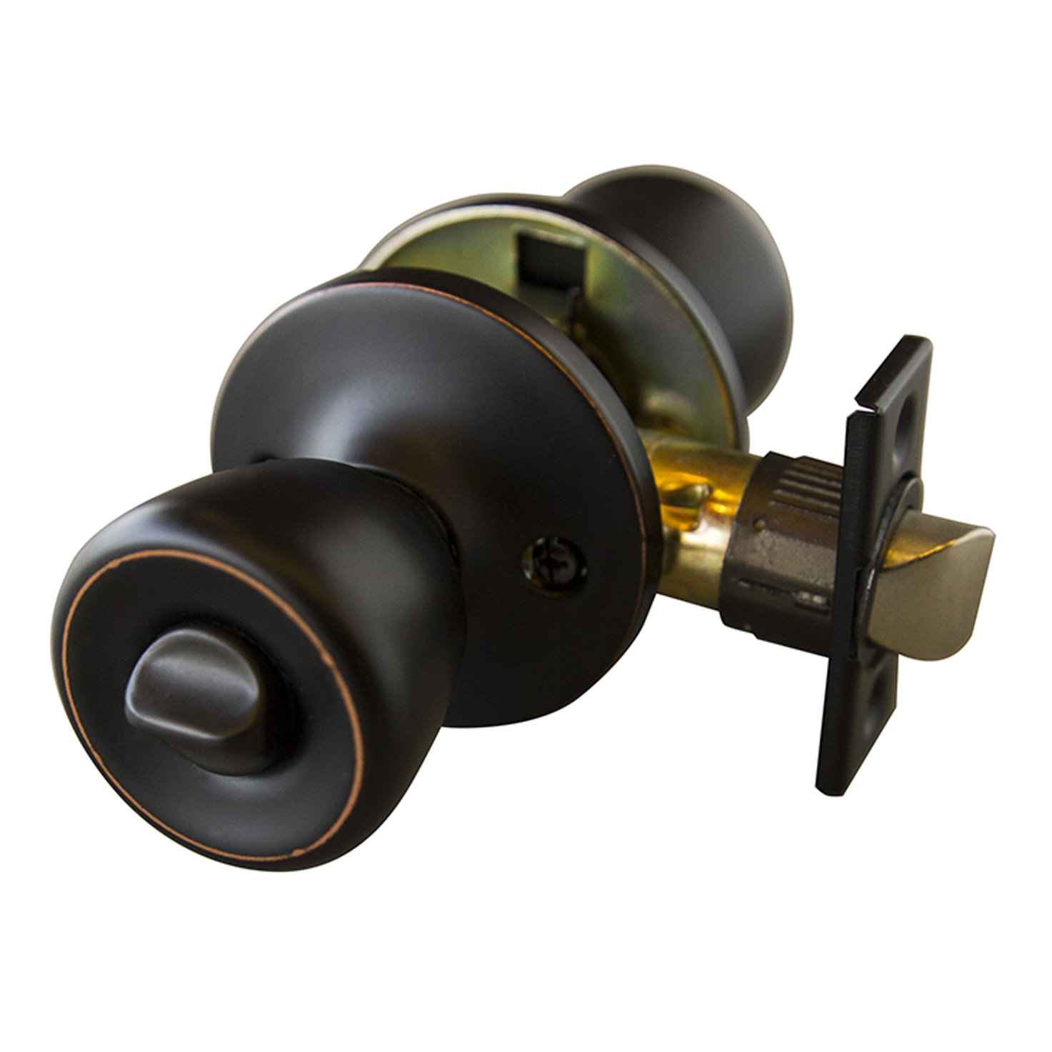 Design House Terrace Privacy Bed/Bath Door Knob with Universal 6-Way ...