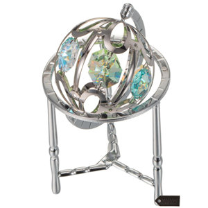 Matashi Crystal Crystal Studded Spinning Globe Sculpture "& Reviews ...