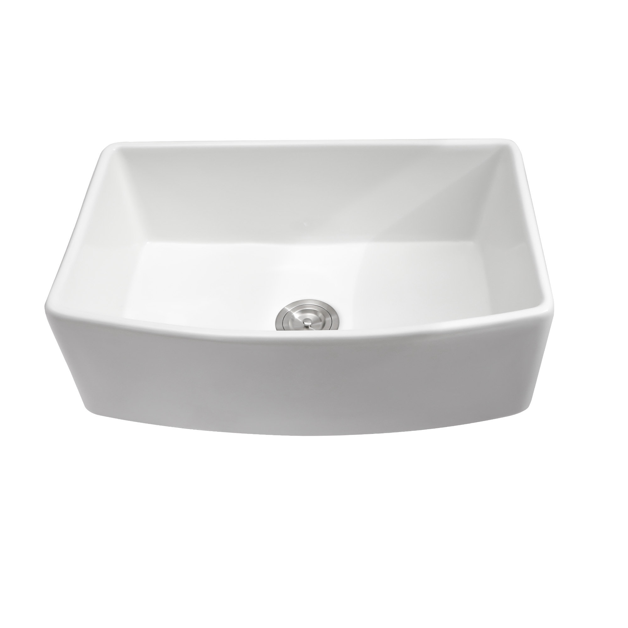 The Ai Furniture White Farmhouse Sink - 33 X 19 X 10 Inch White Kitchen ...