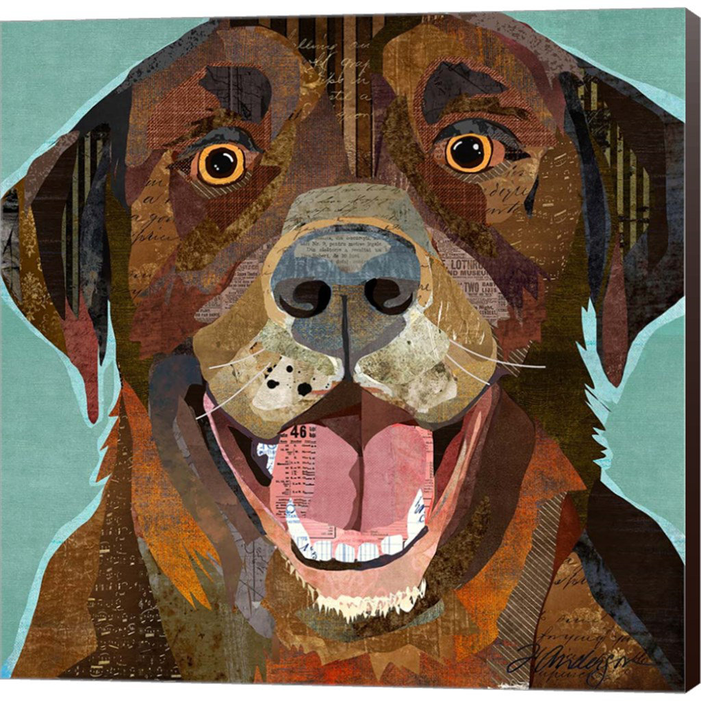 Red Barrel Studio Chocolate Lab By Traci Anderson, Canvas Wall Art ...