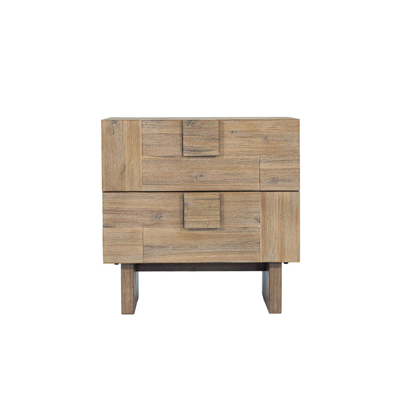Loon Peak® Jakobey 2 - Drawer Nightstand in Brown | Wayfair