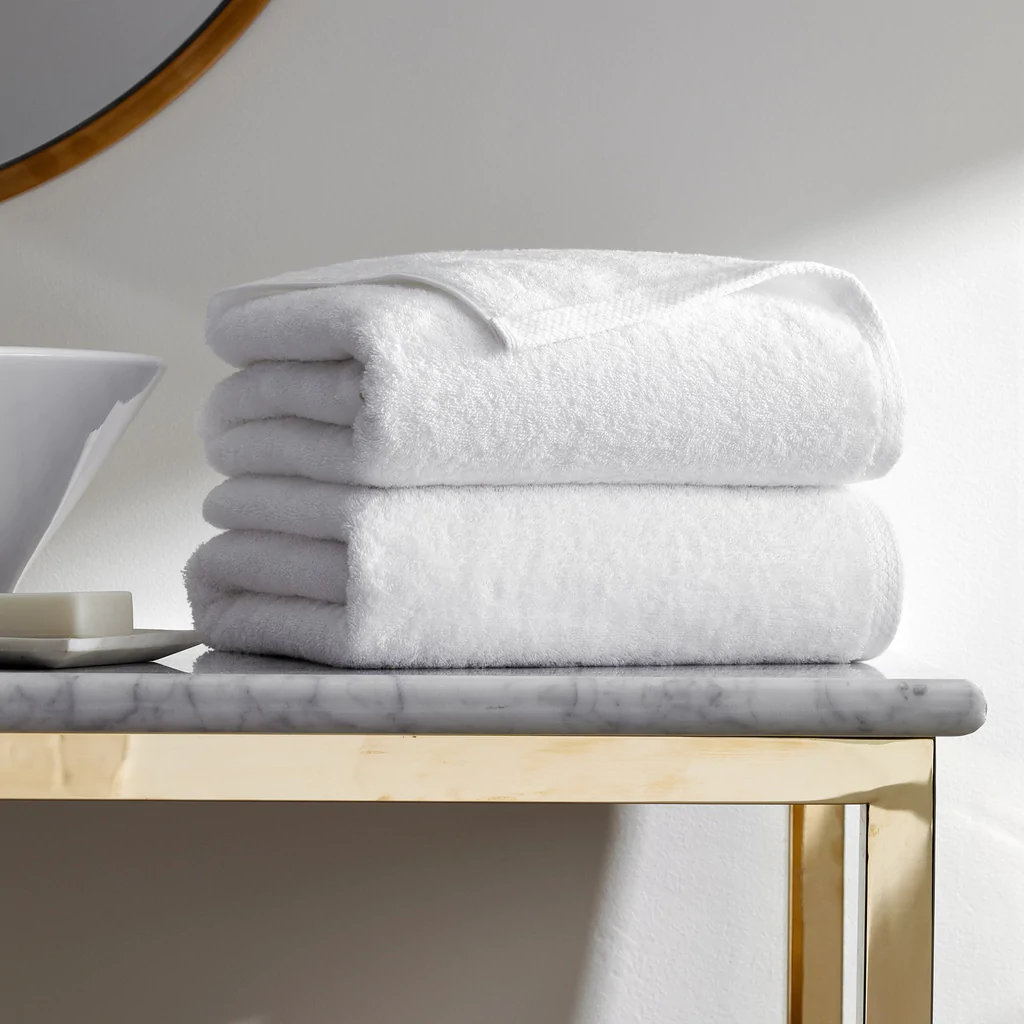 H by Frette Simple Border Bath Towel | Perigold