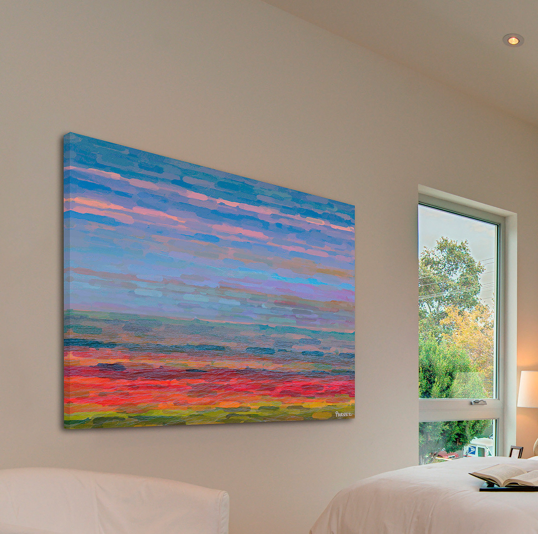 Parvez Taj 'Pembrokeshire' by Parvez Taj Painting Print on Wrapped ...