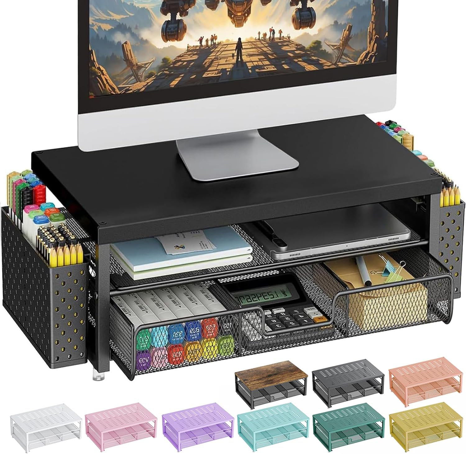 17 Stories Office Desk Storage Box And Accessories | Wayfair
