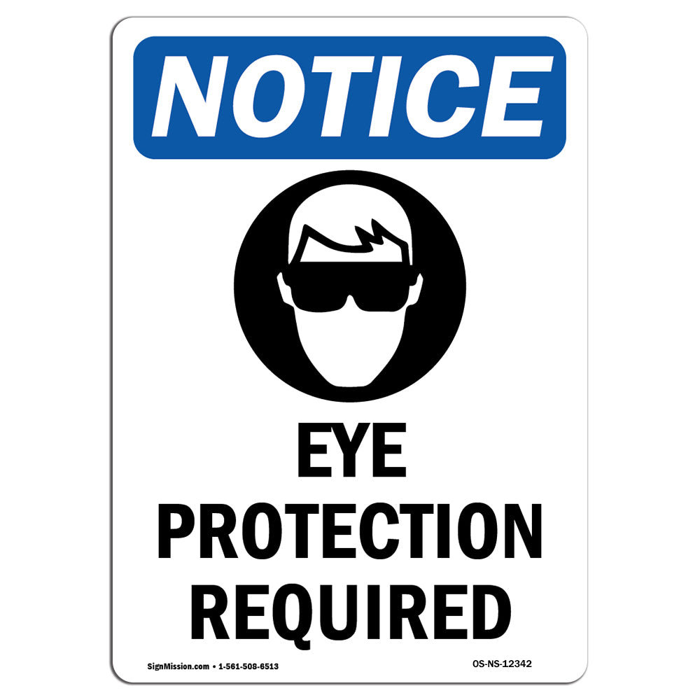SignMission Eye Protection Required Sign with Symbol | Wayfair