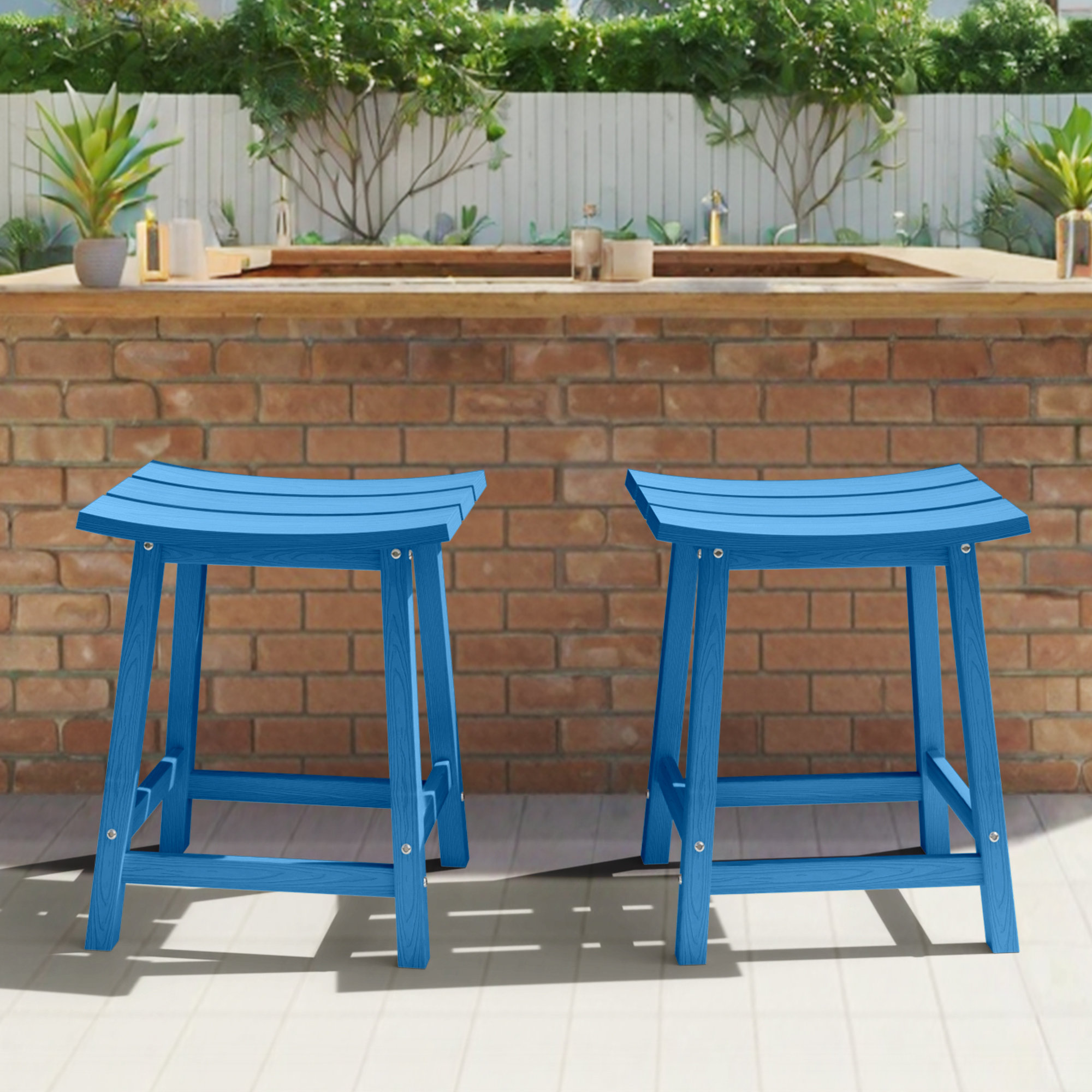 Ebern Designs 24" Backless Kitchen Counter Stool Backless Counter ...