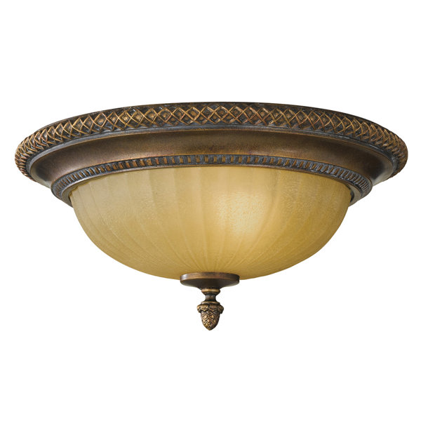 Astoria Grand Carraway Glass Flush Mount | Wayfair.co.uk