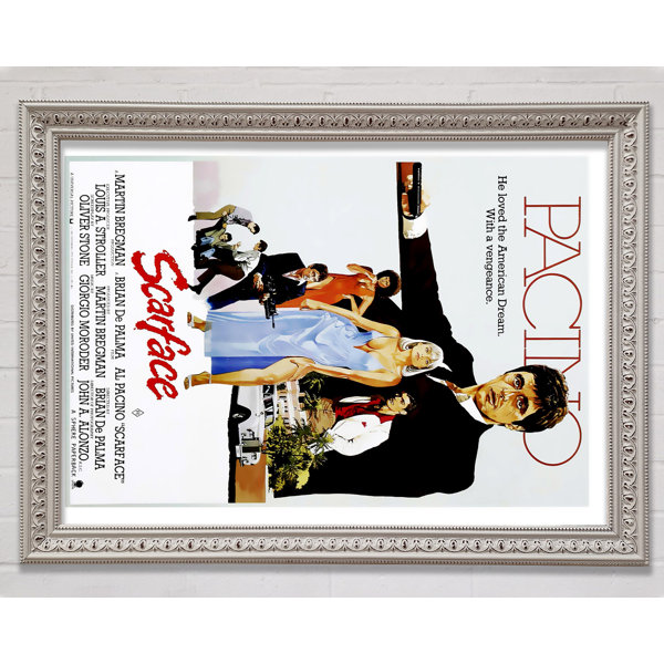 Happy Larry Al Pacino Scarface Framed Print | Wayfair.co.uk