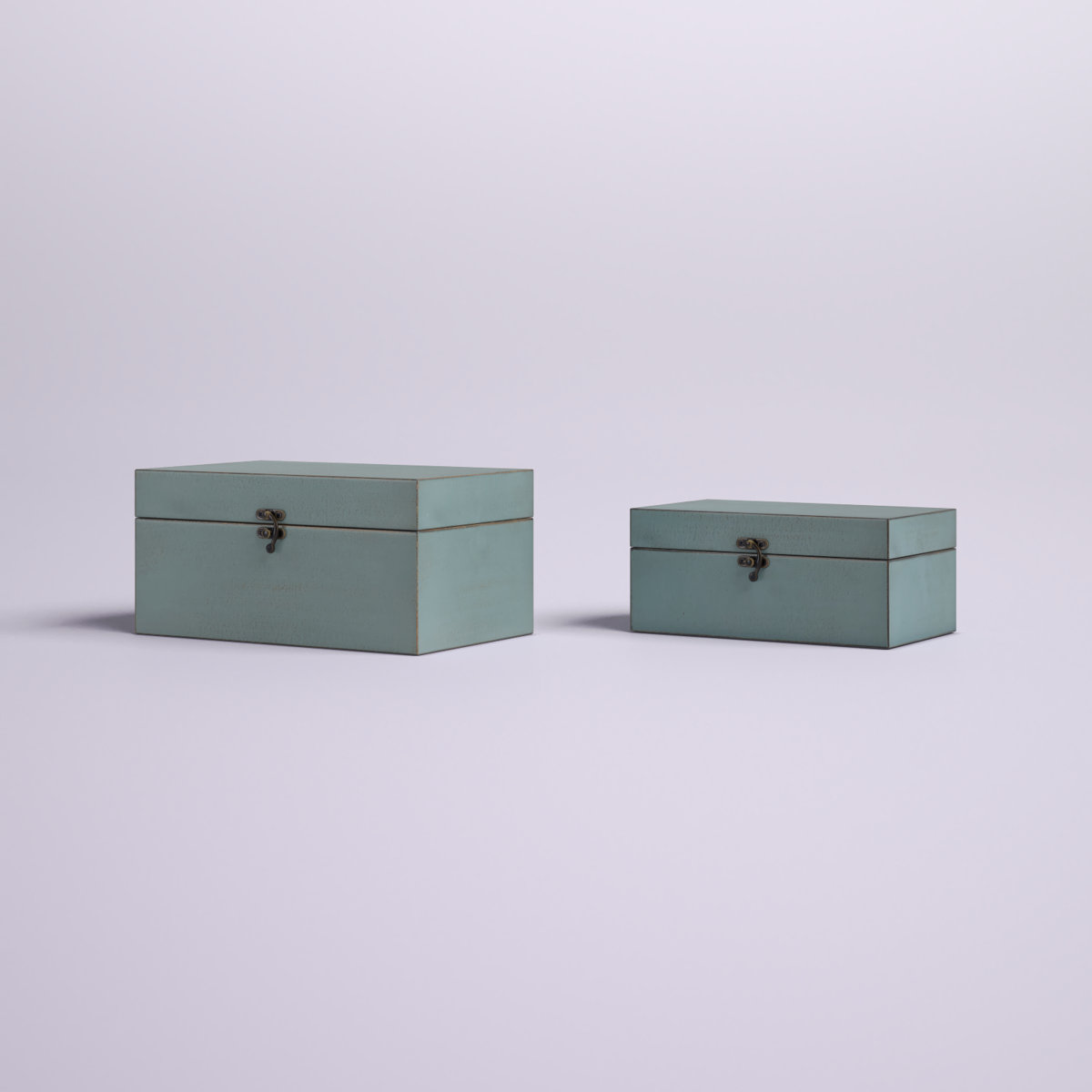 Wade Logan® Arafah 2 Piece Wooden Storage Boxes Set & Reviews | Wayfair