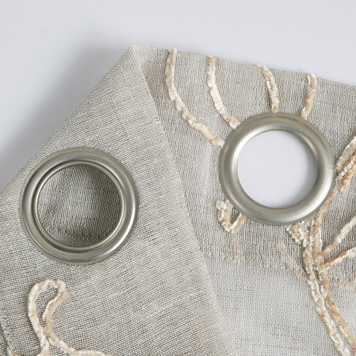 Lark Manor Carmella Polyester Semi-Sheer Curtain Pair & Reviews | Wayfair