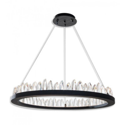 ALAN MIZRAHI LIGHTING Parkes Crystal Light Pendant Chandelier | Wayfair
