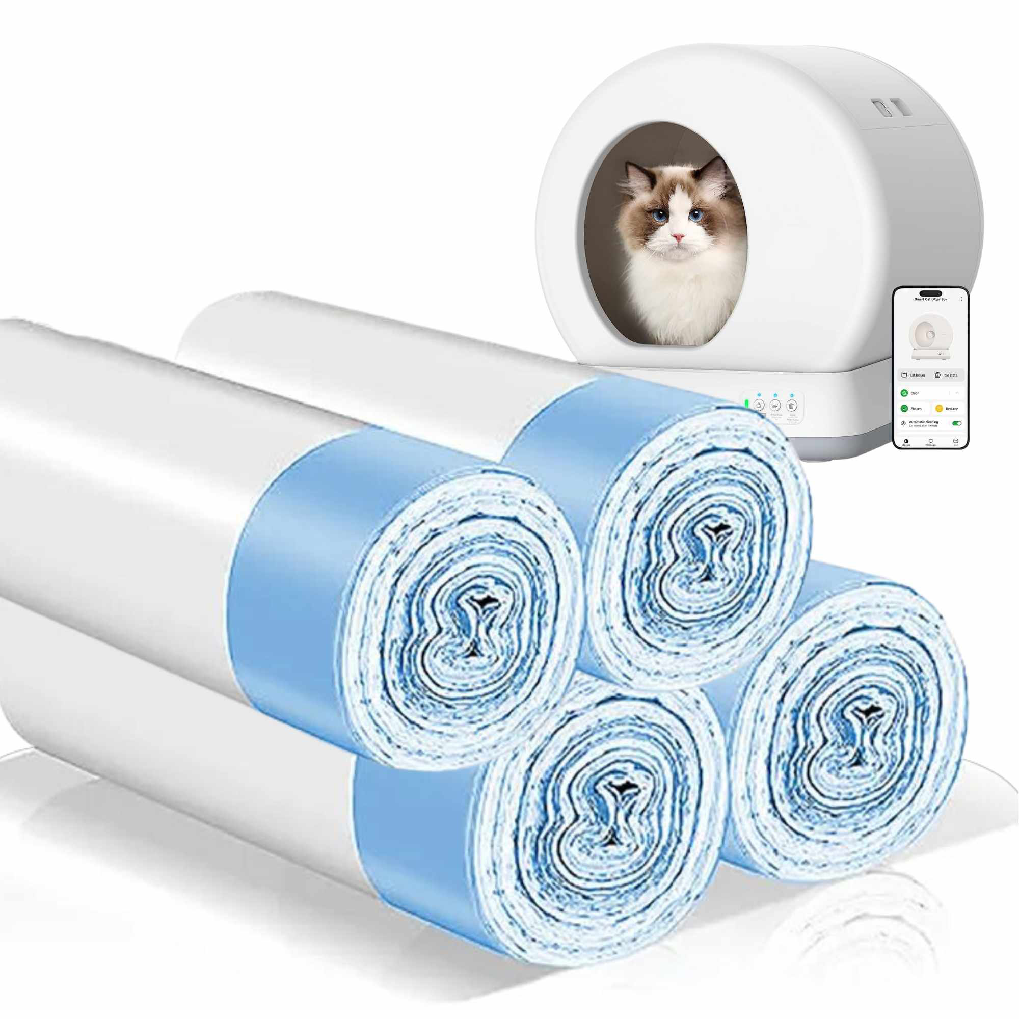 The Refined Feline Plastic Disposable Litter Box Liner | Wayfair