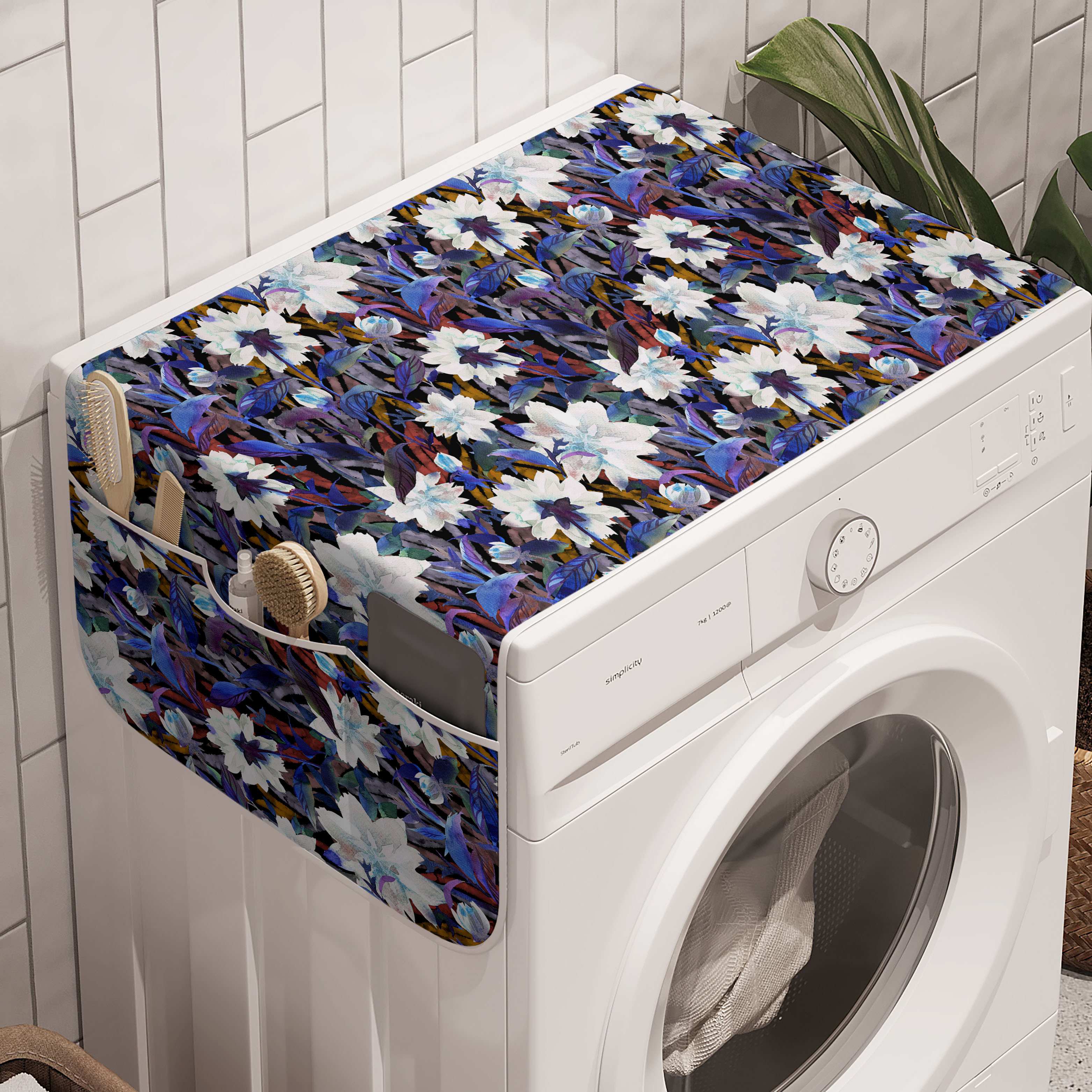 East Urban Home Garden Scene Washing Machine Organizer Pack of 2 47" x ...