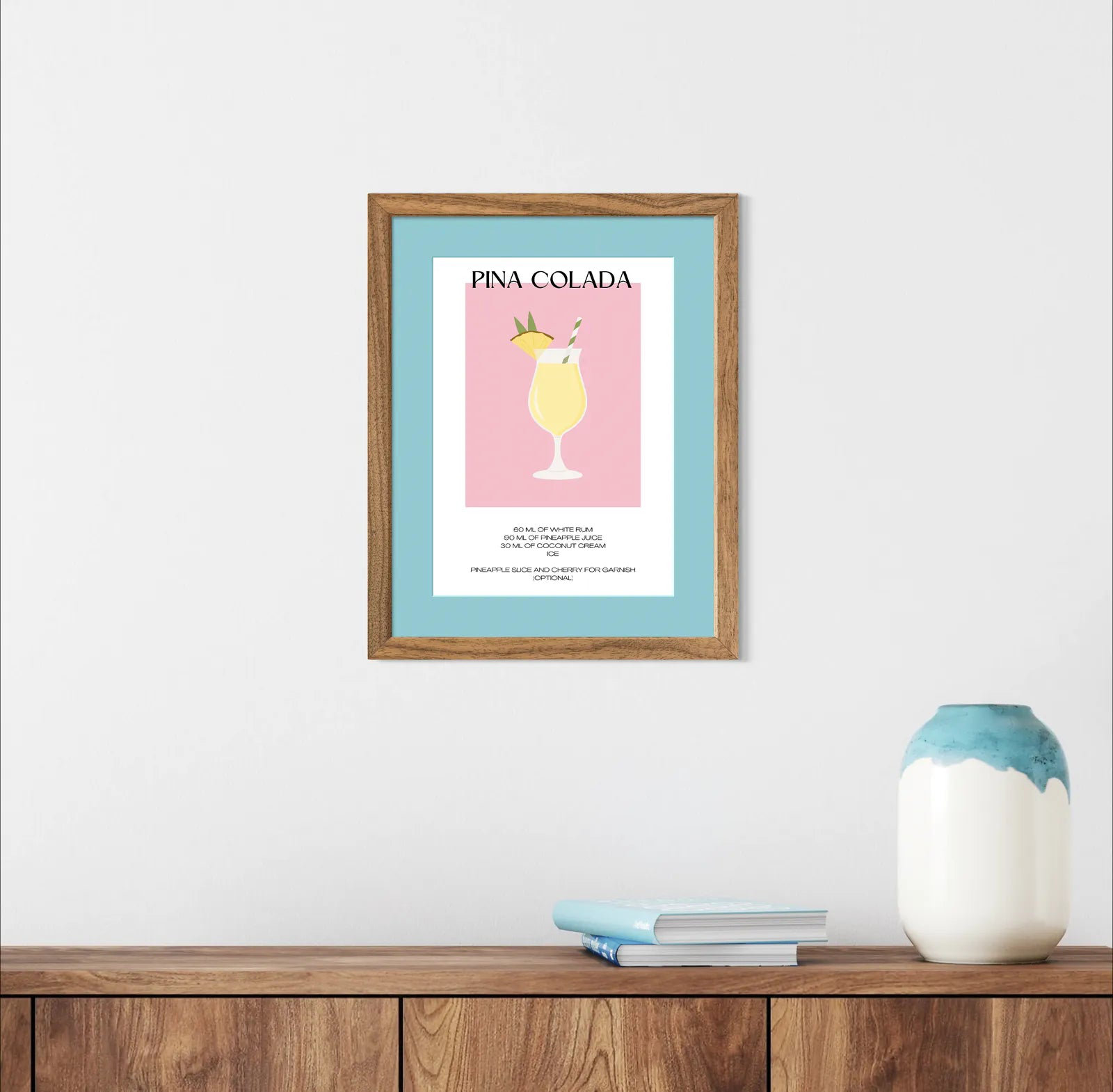 ClassicLiving Pina Colada Art Print – Cocktail Design | Wayfair.co.uk
