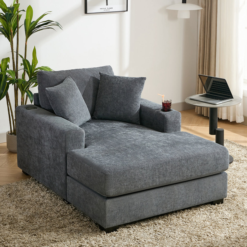 Latitude Run® Zared Upholstered Chaise Lounge perfect reading nook ...