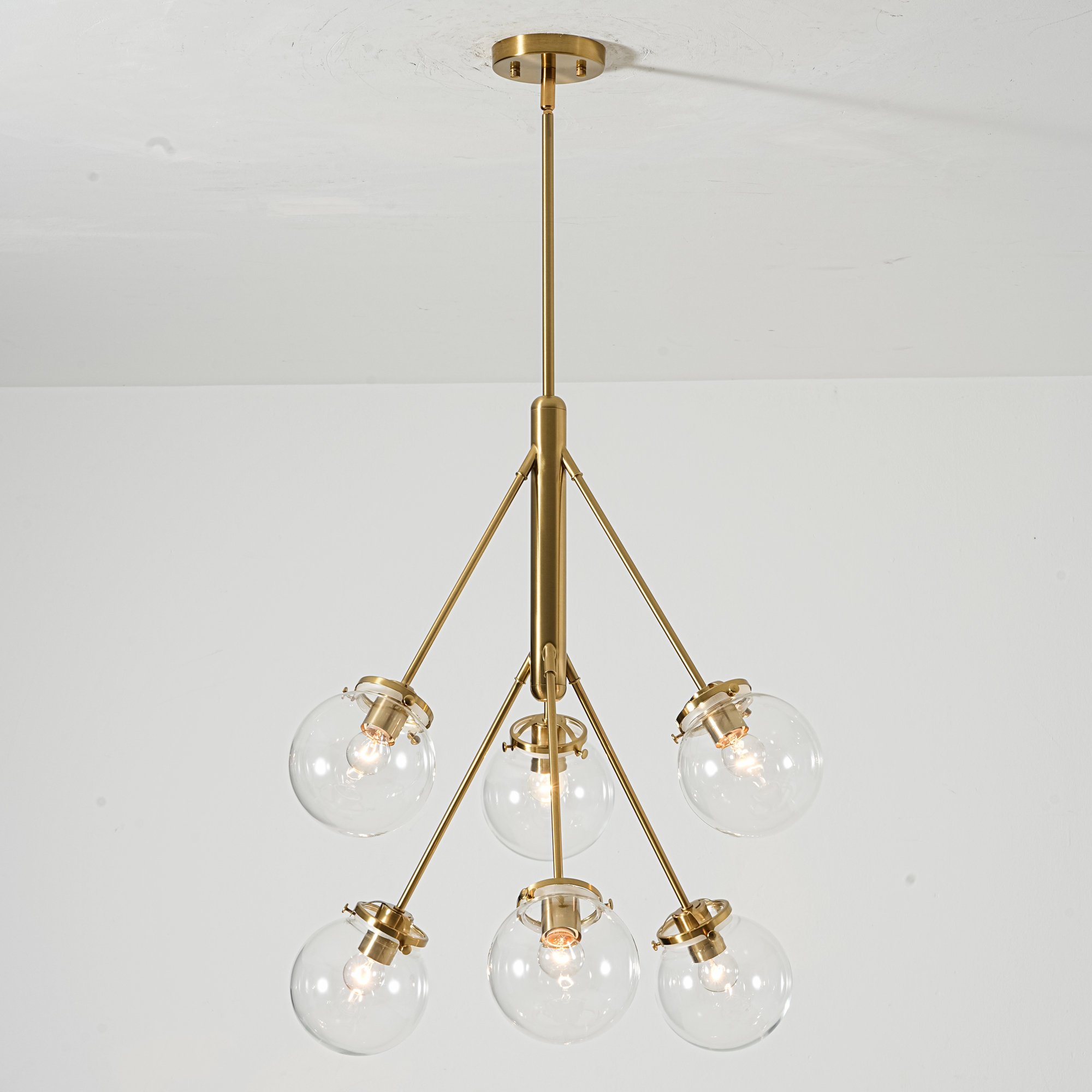George Oliver 6 - Light Glass Globe Chandeliers Pendants Light | Wayfair