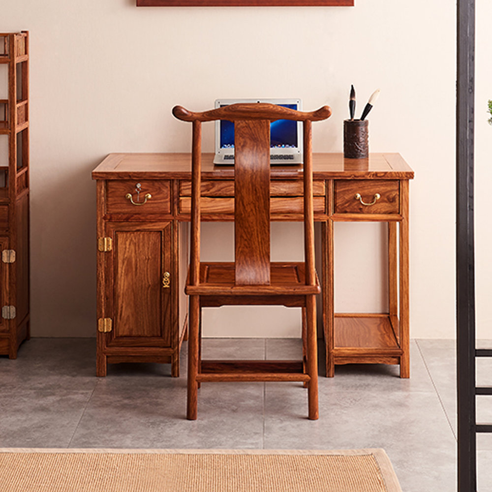 Red Barrel Studio Household solid wood desk and chair set - Wayfair Canada