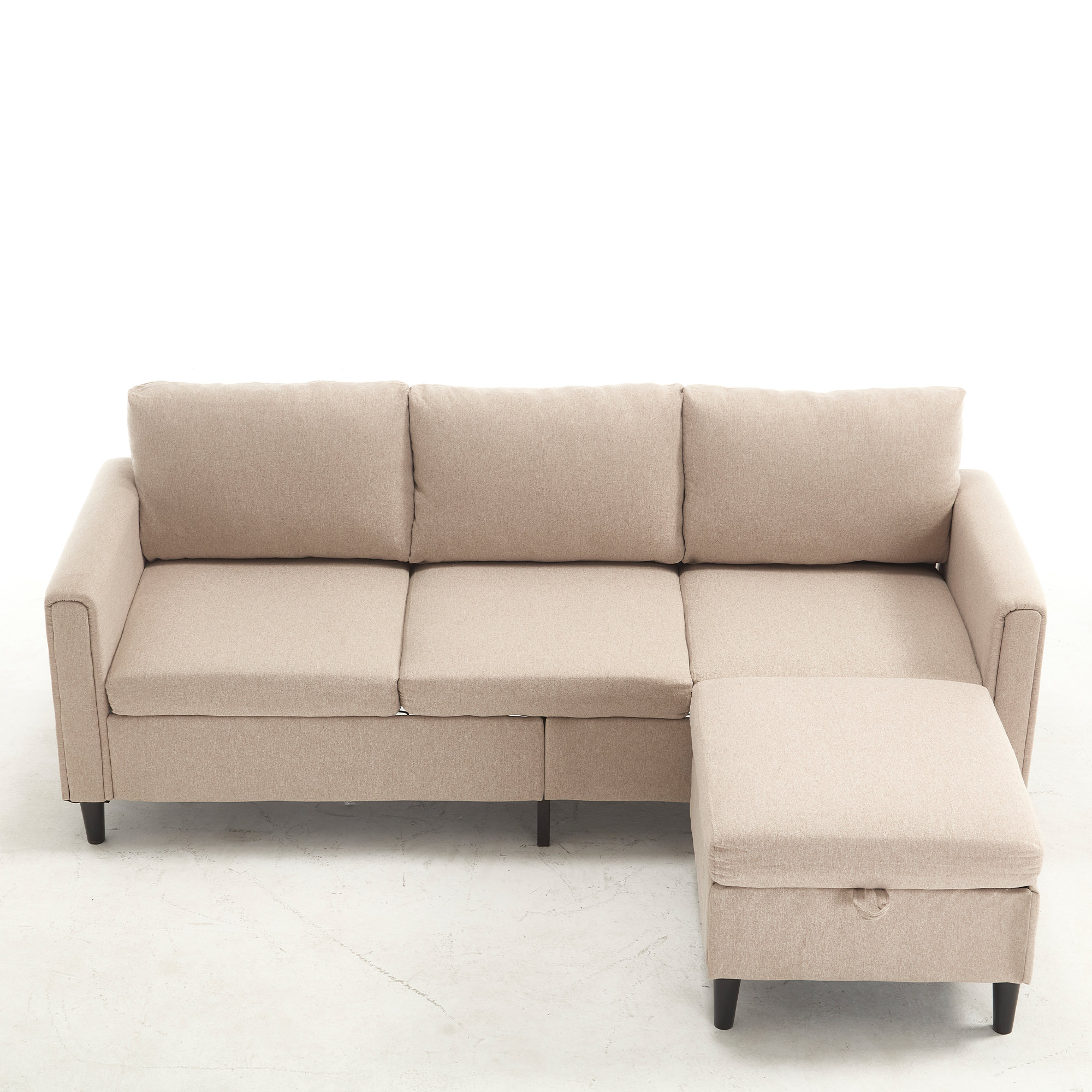 Ebern Designs Small Sofa 3 Seats Sofas With Storage Chaise - Wayfair Canada