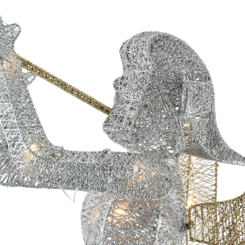 The Holiday Aisle® Angel Christmas Decoration Lighted Display & Reviews ...