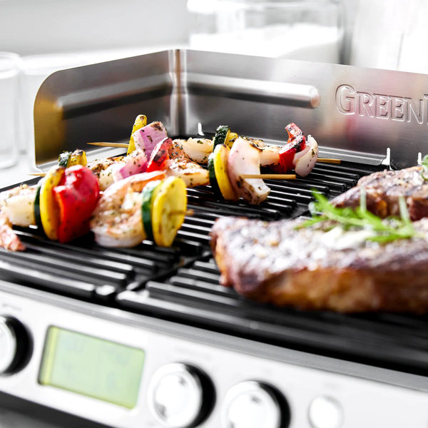 GreenPan Elite Indoor Ceramic Nonstick XL Smoke-Less Grill & Griddle ...