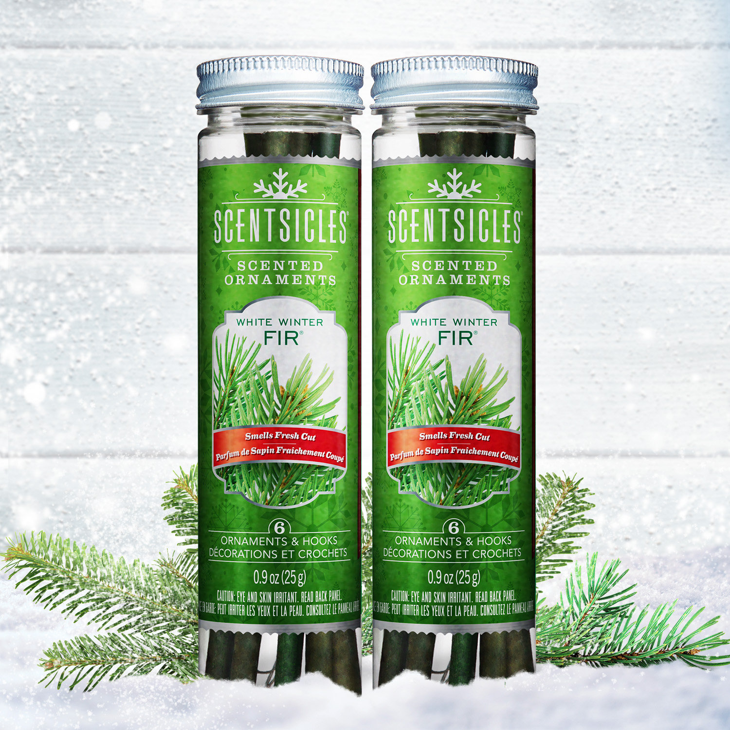 Scentsicles Scented Ornaments, 6ct Bottle, Fragrance-Infused Paper ...