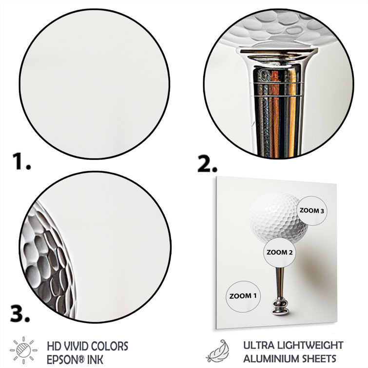 Ebern Designs Minimalism Golf Tees X On Metal Print - Wayfair Canada