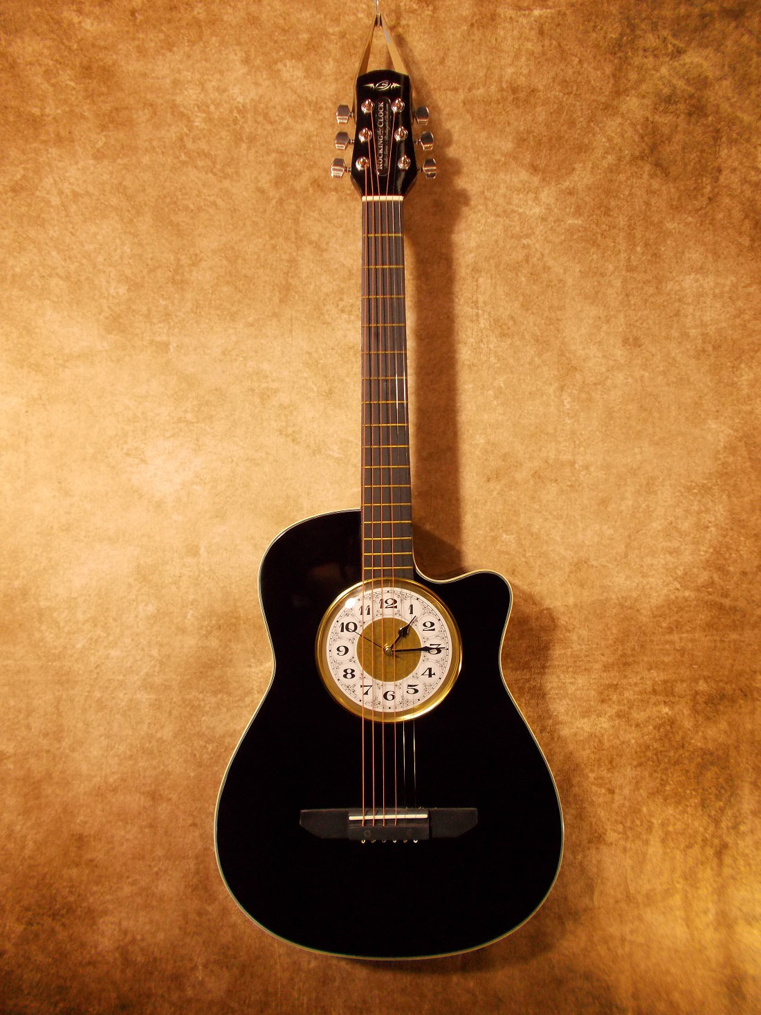 Rocking The Clock Studio Series Guitar Wall Clock Black | Wayfair
