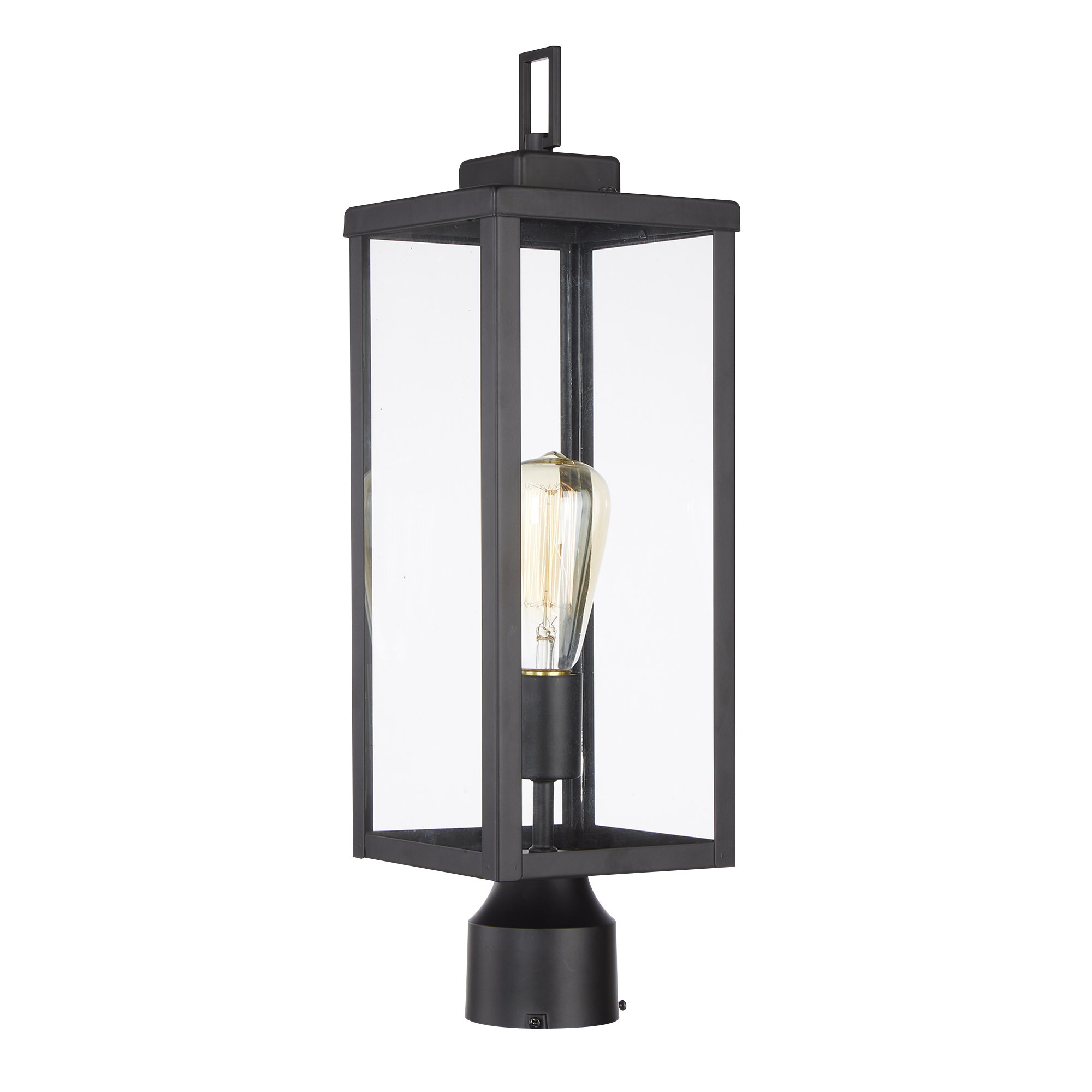 Latitude Run® Tête de lampadaire d'extérieur 1 lumière Topawa avec abat ...