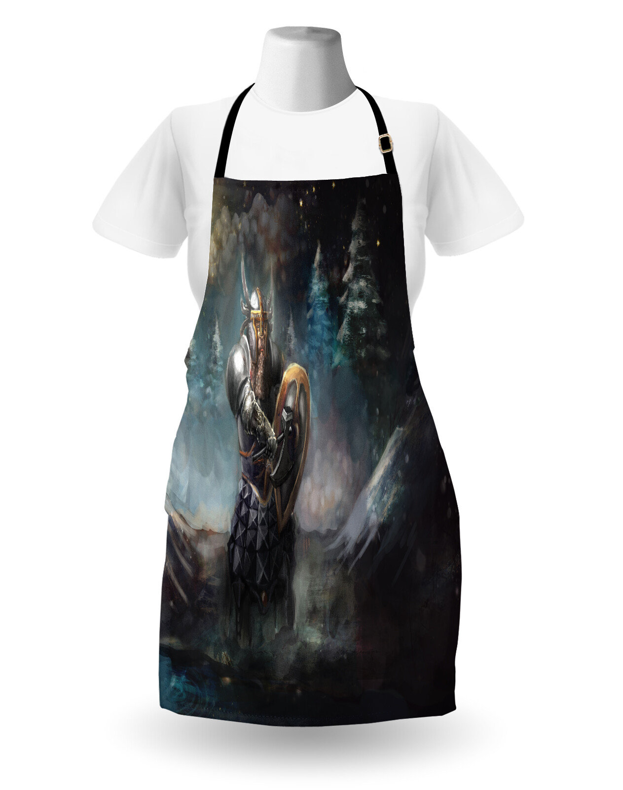 East Urban Home Fantasy Apron Unisex, Medieval Dwarf Knight, Adult Size ...