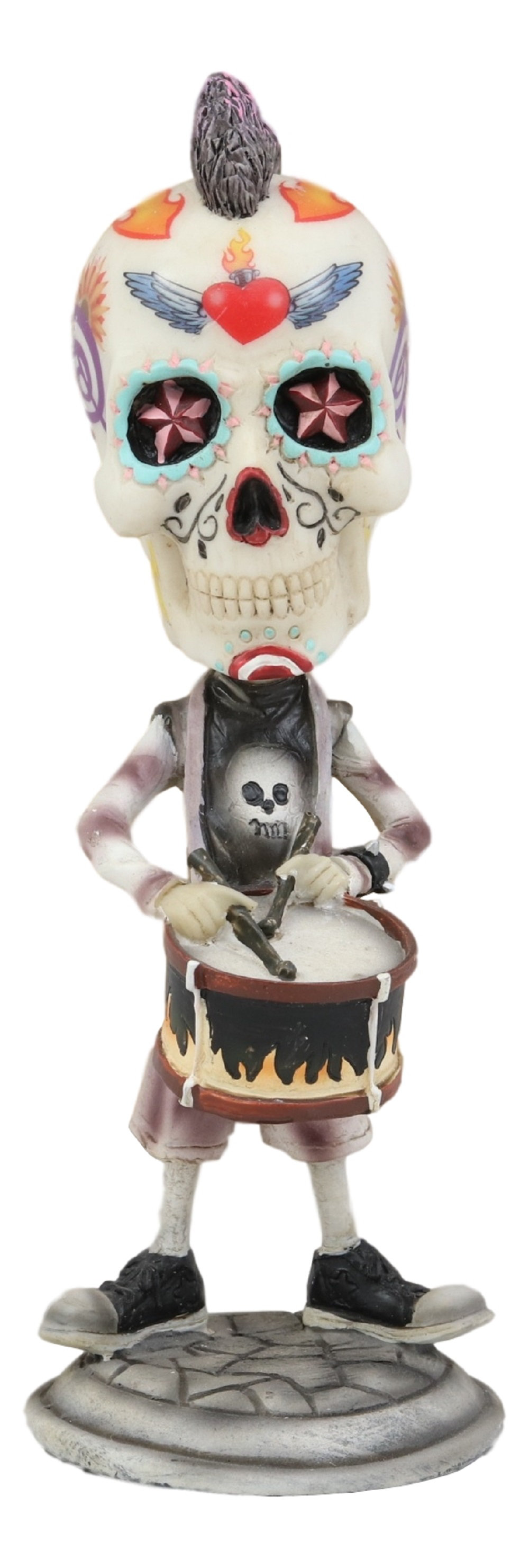 World Menagerie Lonepine Day of the Dead Tattoo Skeleton Rock Snare ...