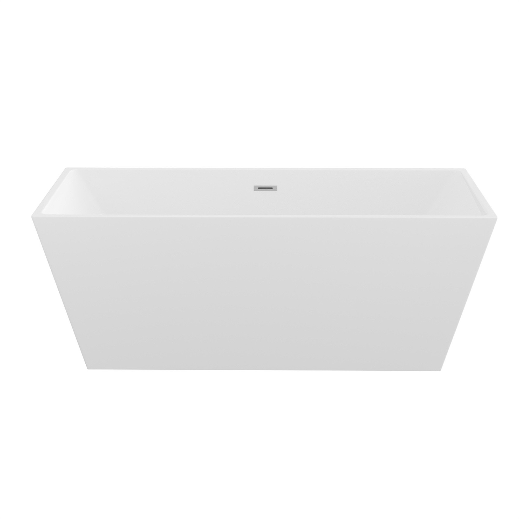 LOONGFIELD 67" Acrylic Freestanding Bathtub, Stand Alone Soaking Tub ...
