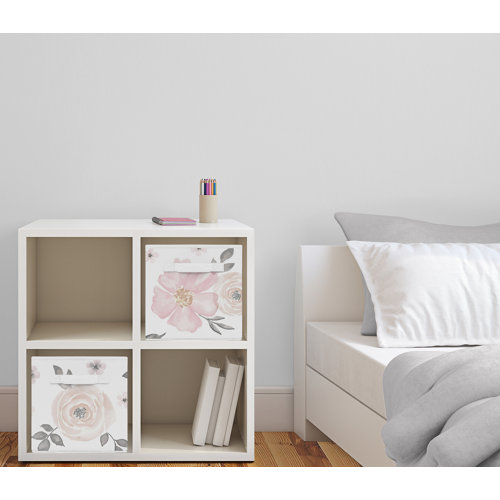 Sweet Jojo Designs Watercolor Floral Fabric Storage Bin & Reviews | Wayfair