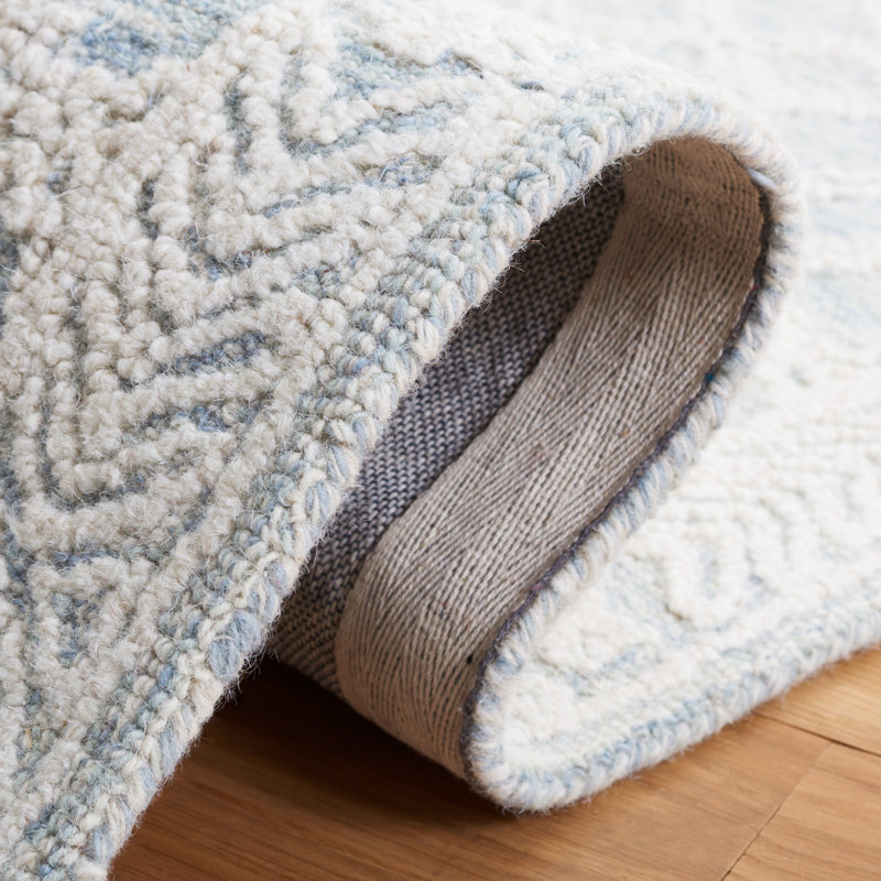 Foundry Select Abstract Hand Tufted Wool Geometric Rug | Wayfair