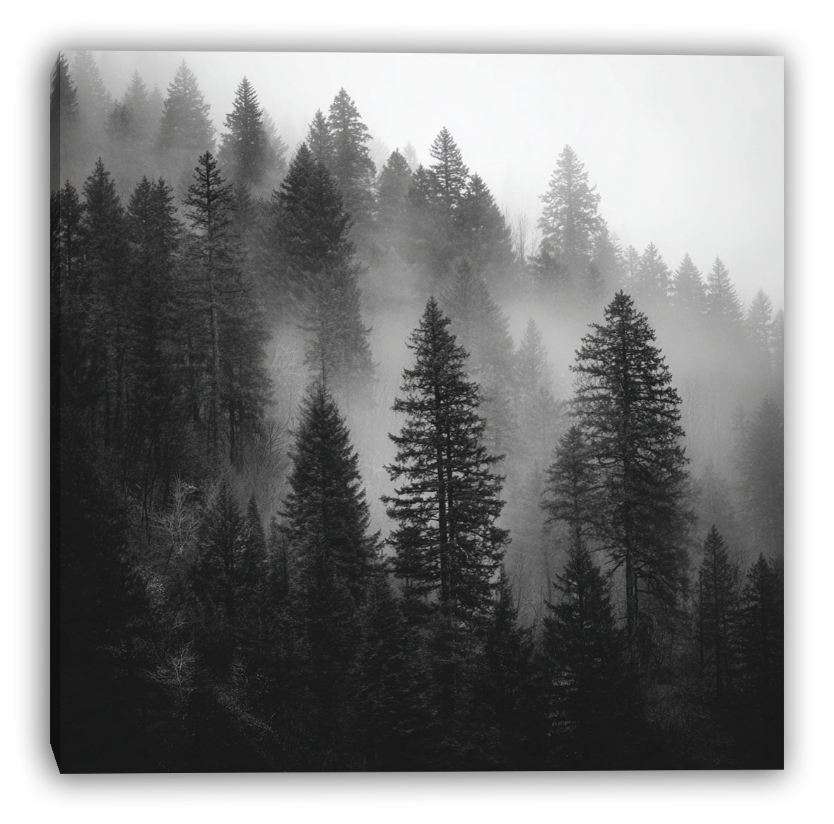 Millwood Pines Ridge Line Haze Wrapped Canvas Wall Art | Wayfair