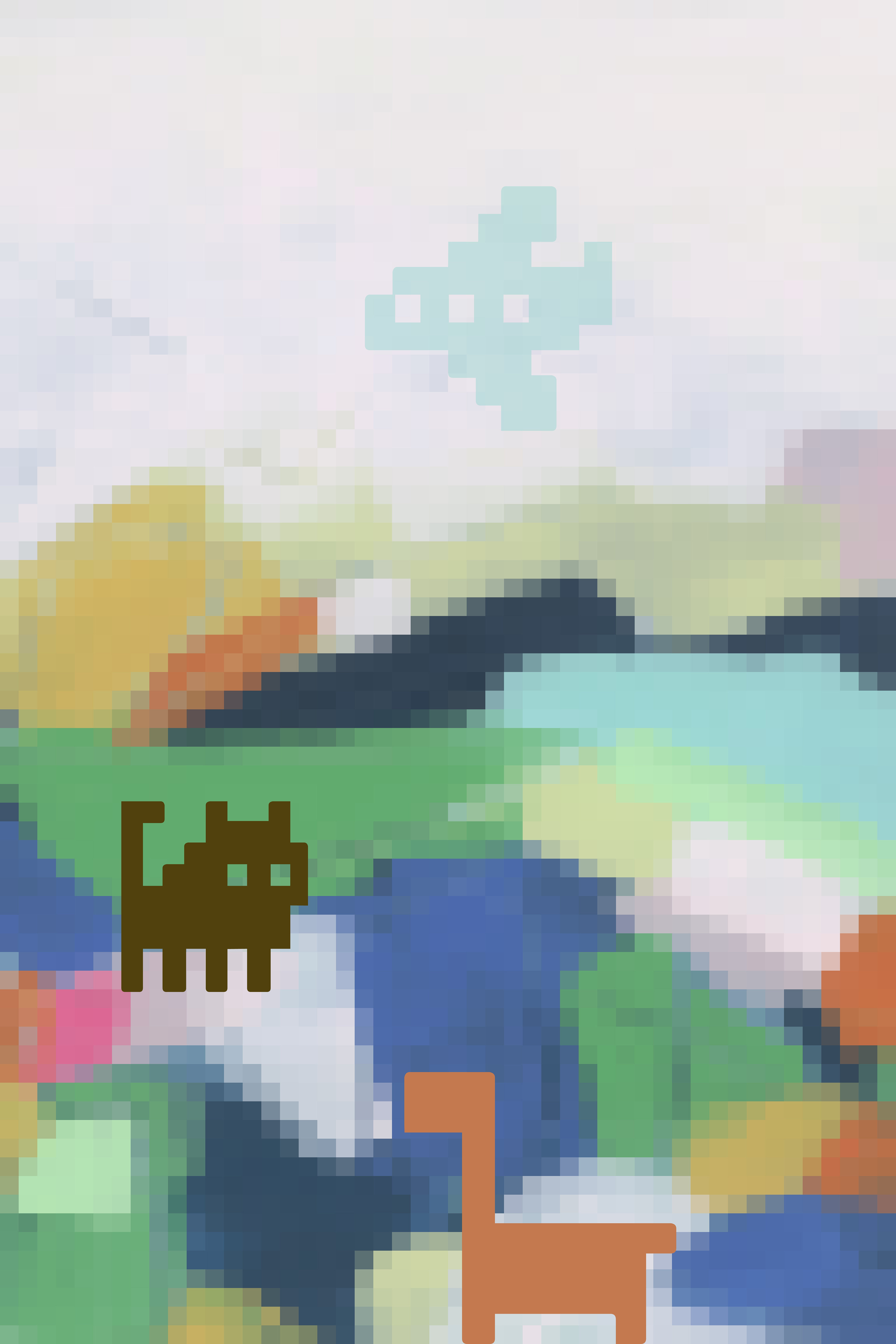 Wrought Studio™ Feichin Pixel Land I | Wayfair