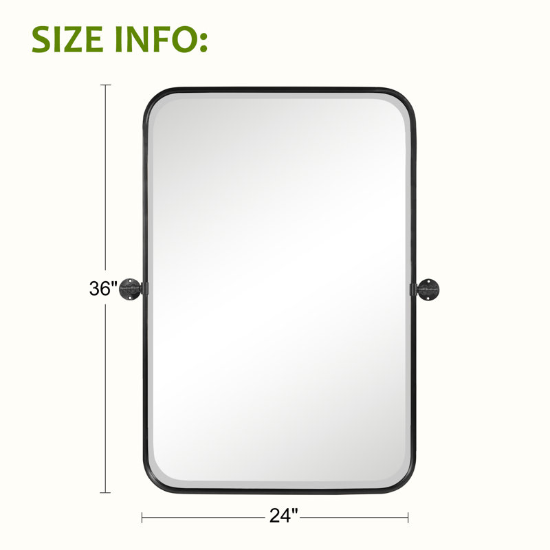 Trent Austin Design® Orton Metal Wall Mirror with Adjustable Tilted ...
