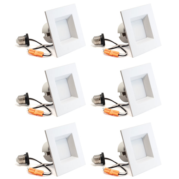MW LIGHTING 4 inch 5 CCT Selectable LED Square recessed lighting ...
