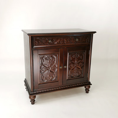 Canora Grey Cotta Solid Wood Accent Cabinet & Reviews | Wayfair