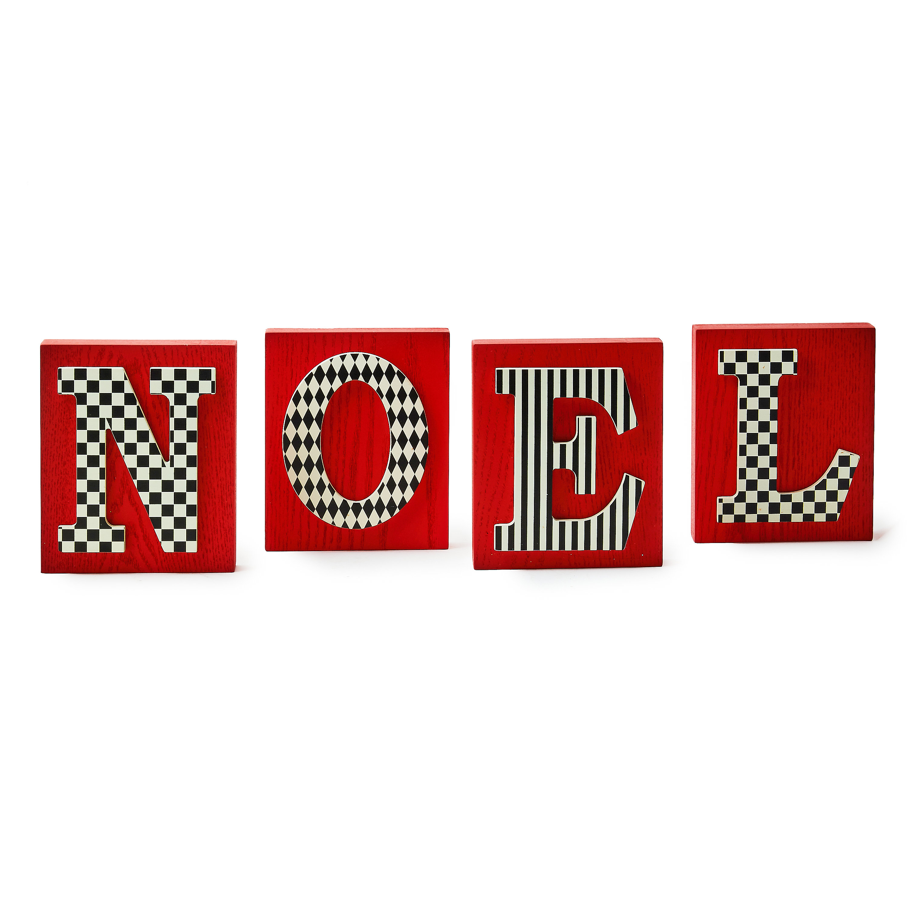 MacKenzie-Childs Cozy Christmas Noel Letter Set | Wayfair