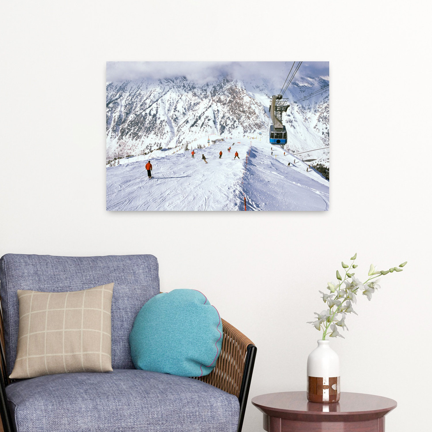 Latitude Run® Overhead Cable Car In A Ski Resort Utah Usa Tranquil ...